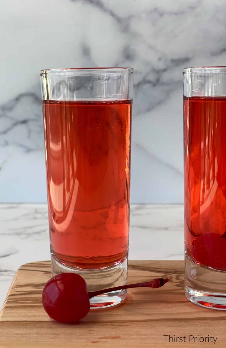 3 Ingredient Cherry Bomb Shot Recipe (and Cocktail)