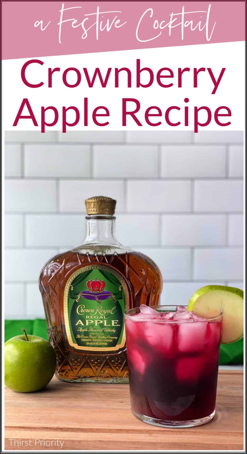 Crownberry Apple Cocktail Recipe (Crown Royal)