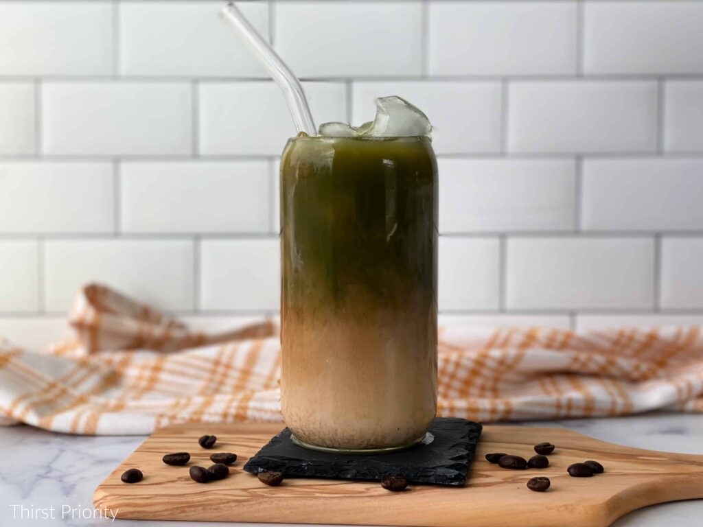 Matcha Coffee Recipe (Homemade Dirty Matcha Latte)
