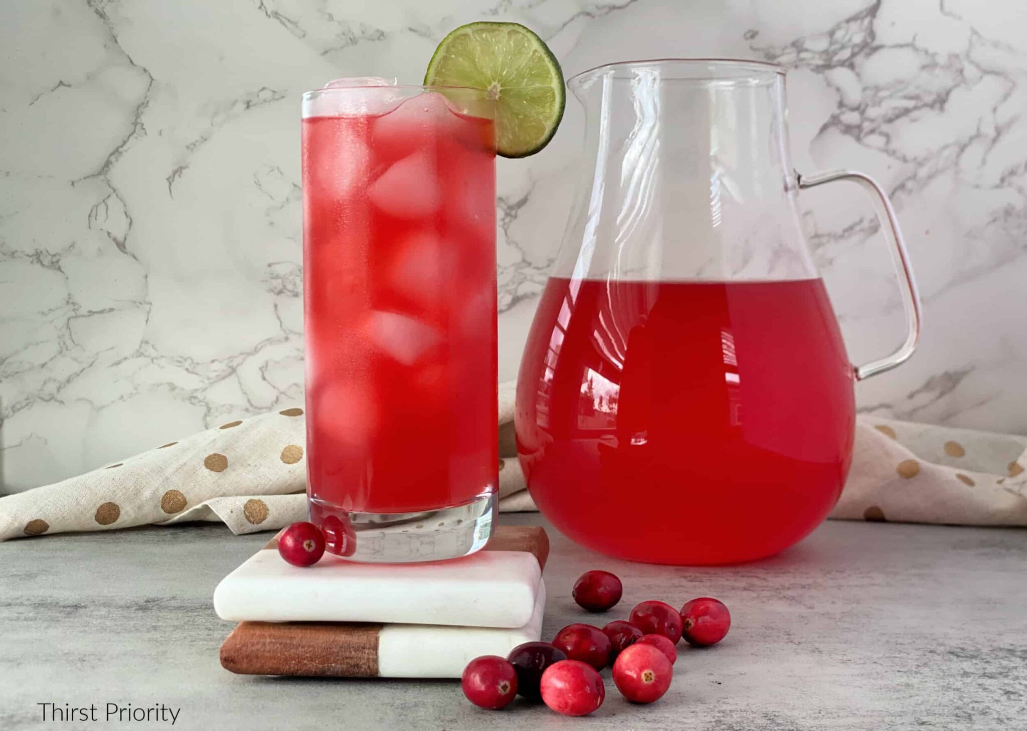 Cranberry Lime Refresher (Fresh Cranberry Water)