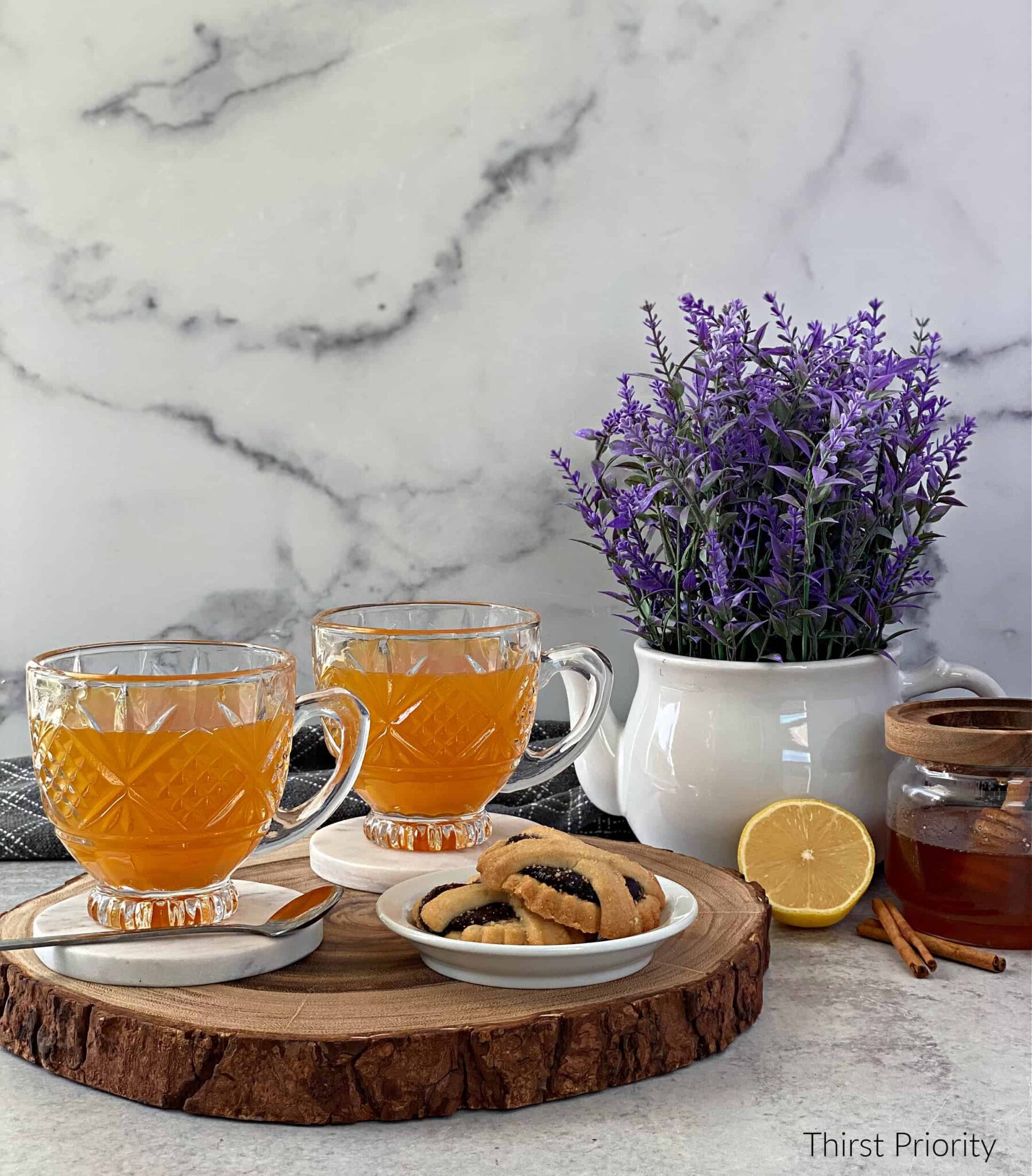 Turmeric Ginger Cinnamon Tea Recipe with Lemon
