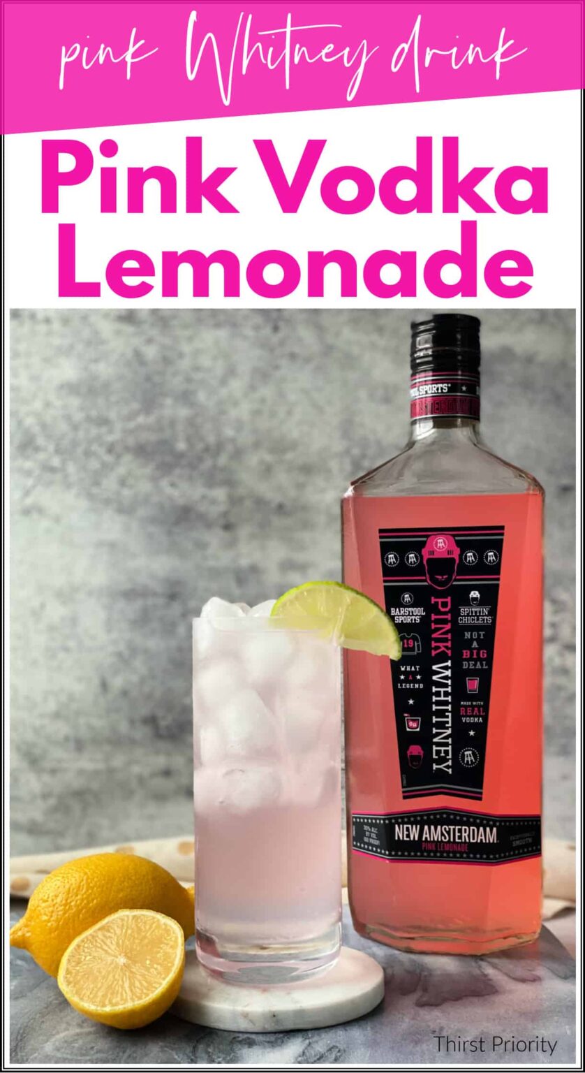 Pink Vodka Lemonade Recipe (Pink Whitney Cocktail)