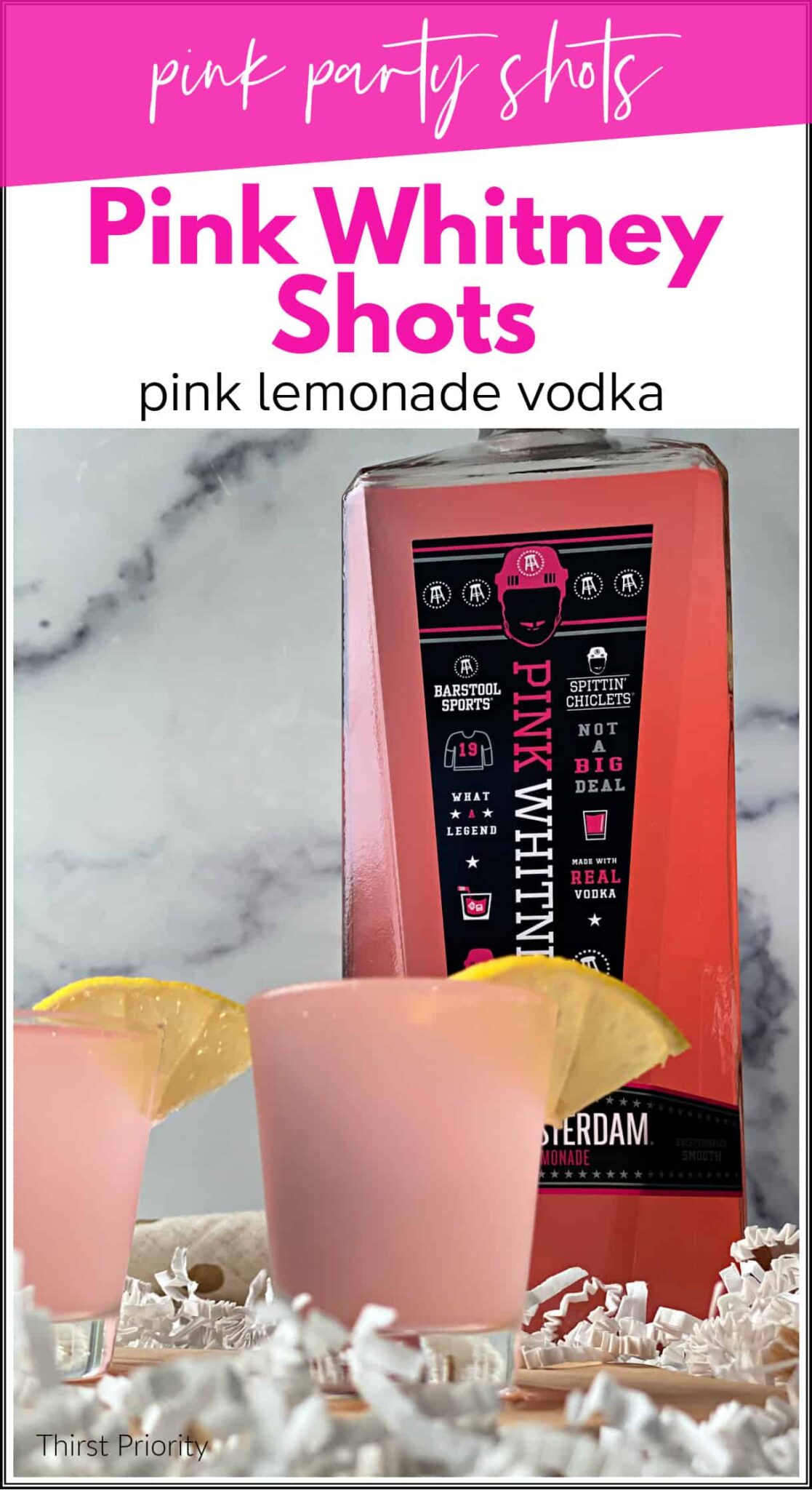 Pink Whitney Shots (Pink Lemonade Vodka Shots)
